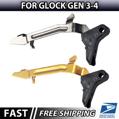 Glock Flat Face Trigger Assembly With Bar Gen 3 4 17 19 22 23 26