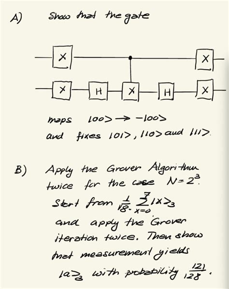 Show That The Gate Maps 100 →−100 And Fixes 101