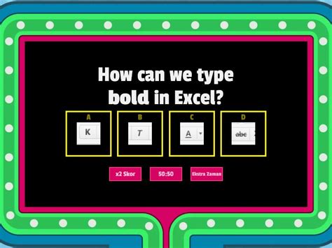 Excel Gameshow Testi