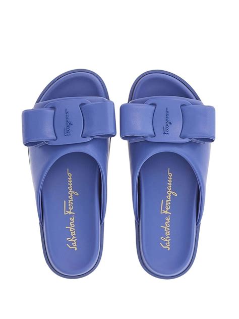 Ferragamo Viva Flat Slides Farfetch
