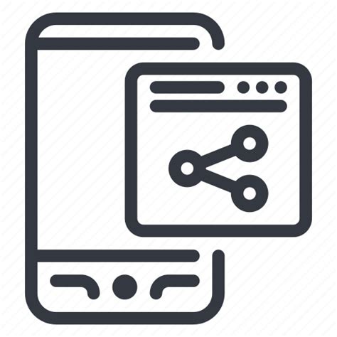 Web Development Mobile Phone Browser Share App Icon Download On Iconfinder