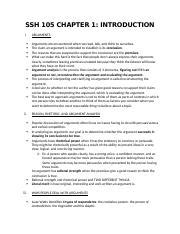 SSH CHAPTER Docx SSH CHAPTER INTRODUCTION I Ii Iii ARGUMENTS Arguments Are