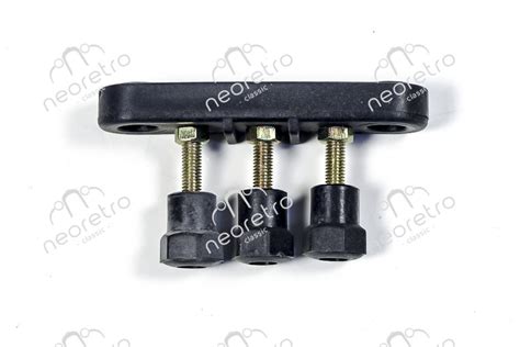 Terminal Block 3 Terminals Black Caps