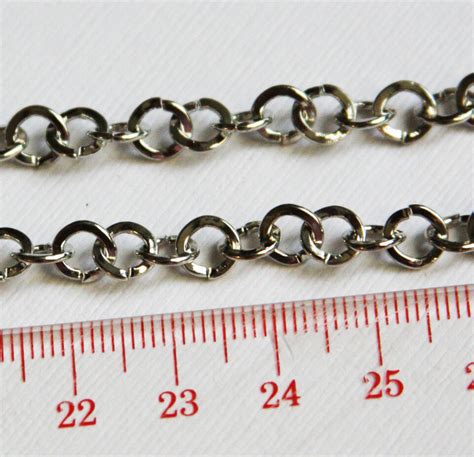5ft Flat Round Chunky Cable Chain 6mm Available In 6 Colors Ebay