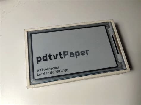 GitHub Jrymk PdtvtPaper A New Sensor Hub Clock Thing Based On The ESP Platform