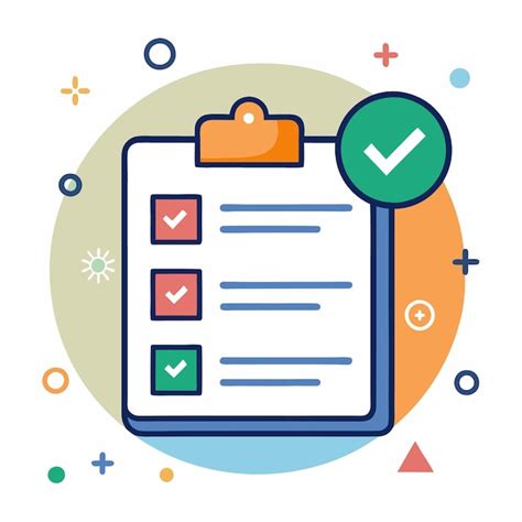 Checklist With Three Items Marked Complete With Check Marks And A Large Green Check Mark Above