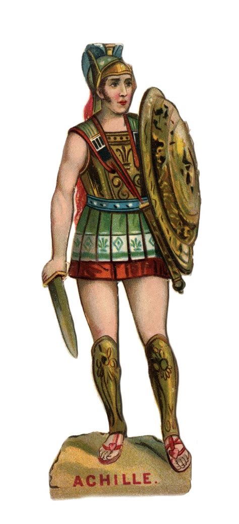 Portrait Of Achilles Greek Hero Of The Trojan War
