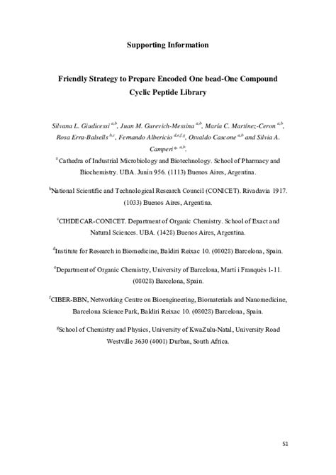 Pdf Friendly Strategy To Prepare Encoded One Beadone Compound Cyclic