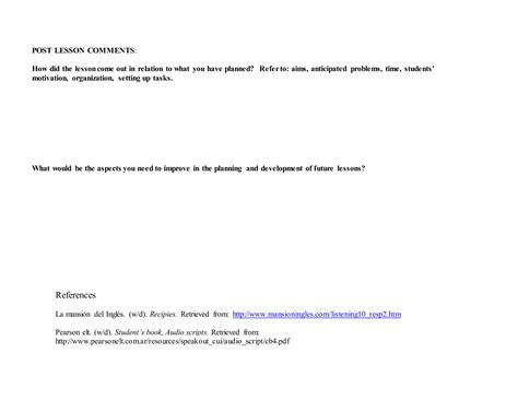 Skill Development Lesson Plan Format Docx