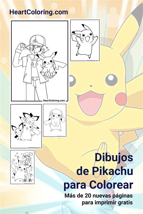 Dibujos De Pikachu Para Colorear Y Imprimir En A4 40 Imágenes