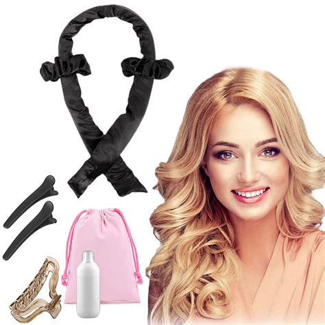 Jfeyv Heatless Curling Rod Headband Heatless Hair Curler With Hair Clips And