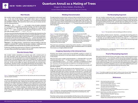 two dimensional random geometry poster session imsi