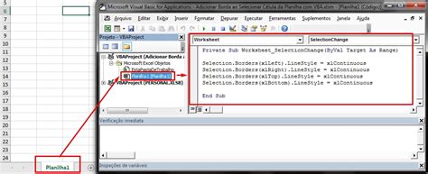 Adicionar Borda Ao Selecionar Células Da Planilha Com Vba Ninja Do Excel