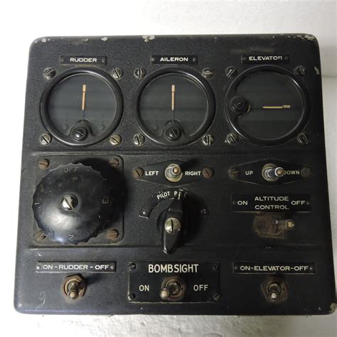 Autopilot Control Panel For A 5 Auto Pilot System Sperry Aeroantique