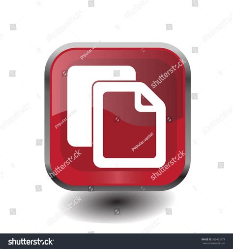 Copy File Icon Duplicate Document Symbol Royalty Free Stock Vector