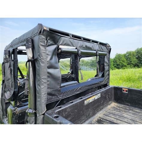 3 Star Black Soft Full Doors Rear Window And Top 2015 21 Mid Size Polaris Ranger 570 Crew
