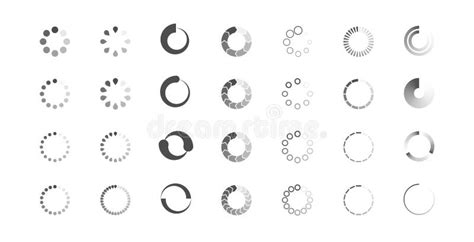 Download Sign Set Load Icons Set Load System Data Load Stock Vector