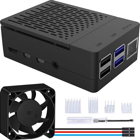 geeekpi raspberry pi 4 case raspberry pi 4 case with pwm desertcart india