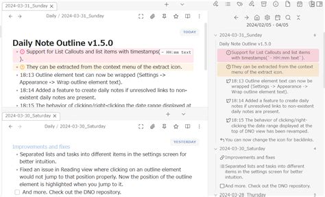 Plugins Daily Note Outline And Multiple Notes Outline Page 3 Share And Showcase Obsidian Forum