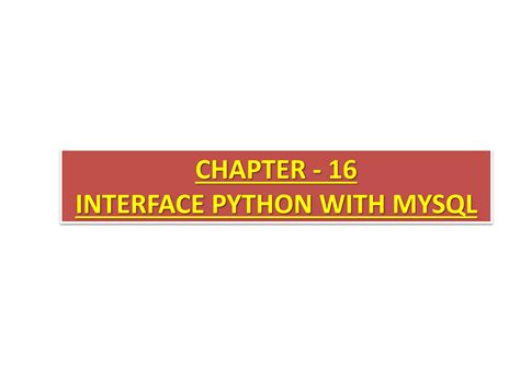 Class 12 Cs Ch 16 Mysql Pptpptx Databases Computer Software And Applications