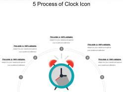 Process Of Clock Icon Ppt Examples Slides Presentation PowerPoint Images Example Of PPT
