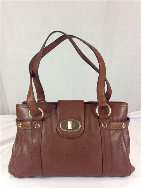 Michael Kors Tote Handbag In Brown Leather Bag Semashow Com