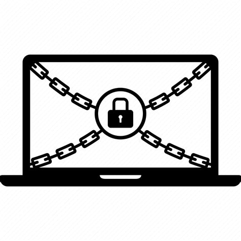 computer locked malware ransom ransomware virus ware icon