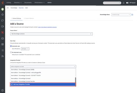 Add A Third Party Knowledge Base Integration Provider Genesys Cloud