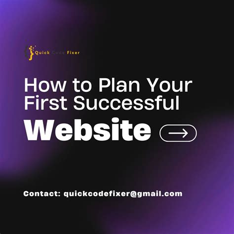 How To Plan Your First Successful Website Quick Code Fixer Posted On The Topic Linkedin