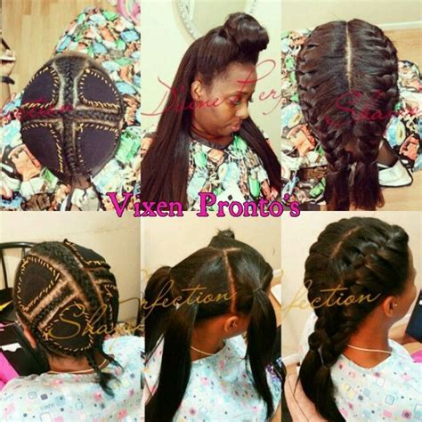 vixen sew in braid pattern