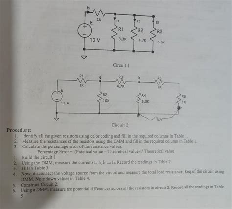 Solved Circuit Circuit Procedure Identify All The Chegg