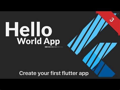 Learn Flutter Tutorial 3 Hello World App Create your first flutter app - Mind Luster