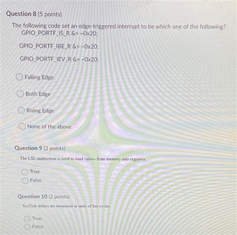 Solved Question Points The Following Code Set An Chegg Com