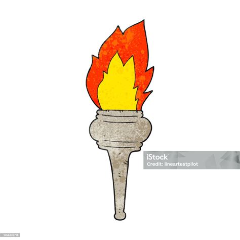 자유형 질감 만화 불타는 토치 귀여운에 대한 스톡 벡터 아트 및 기타 이미지 귀여운 그런지 이미지 기법 기이함 Istock