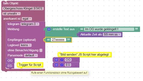java script startet nicht von blockly aus