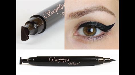An eyeliner and eye wing stamp all in one tool. - YouTube