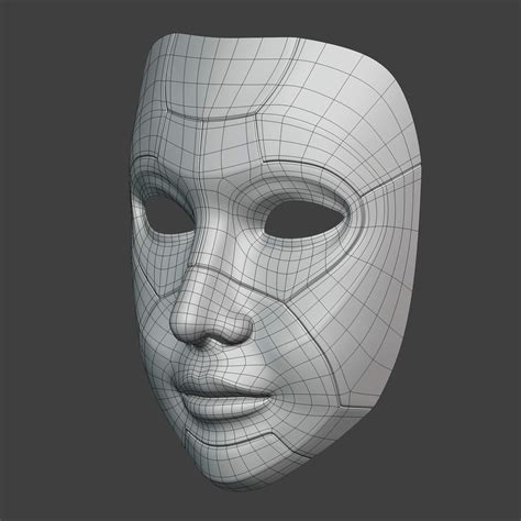 Robot Head Mask 3d Model By Ocstard