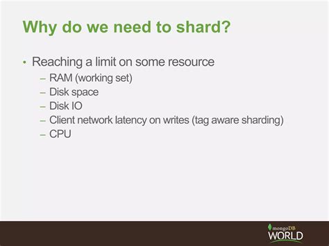 Mongodb For Time Series Data Part 3 Sharding Ppt