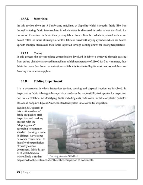 Sapphire Textile Mills Limited Activities Report Muhammad Umair Zulfiqar Bba Agribusiness