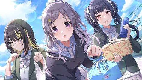 Ikaruga Luca Mayuzumi Fuyuko Yukoku Kiriko Idolmaster Idolmaster Shiny Colors Game Cg