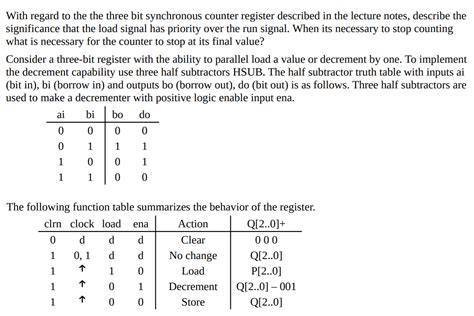 with regard to the the three bit synchronous counter