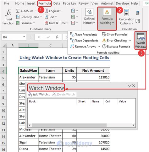 How To Create And Remove Floating Cells In Excel Exceldemy