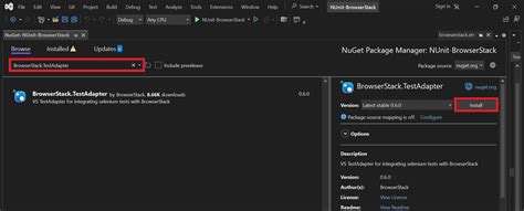 running c tests with alttester® using browserstack on webgl alttester®