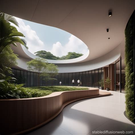 Parametric Courtyard Design In Singapore Architecture Stable Diffusion 在线