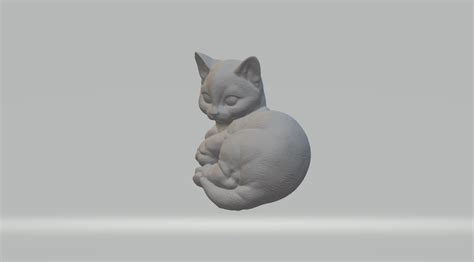 Stl File Cute Cat Decoration 3d Print Model・3d Printing Design To Download・cults