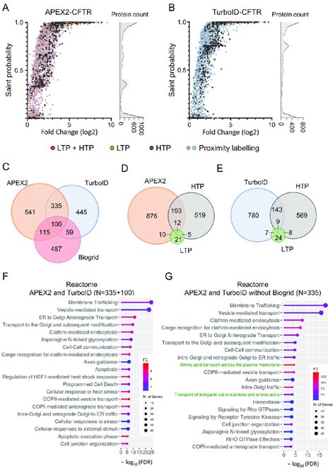 analysis of proximal datasets and comparison to biogrid a b the