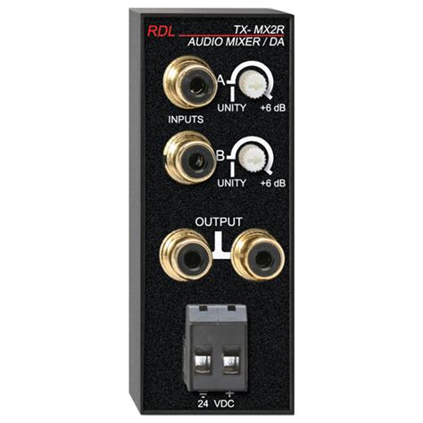 Rdl Tx Mx2r Audio Mixer Distribution Amplifier Sound Productions