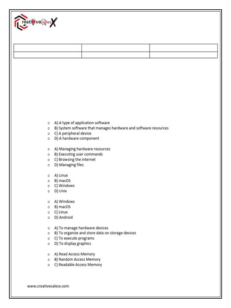 Quiz No 02 Pdf Operating System Computer File