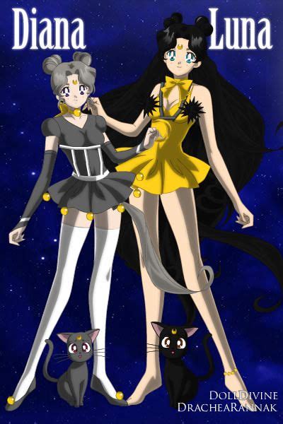 Diana And Luna Human ~ By Princesspeach14 ~ Created Using The Sailor