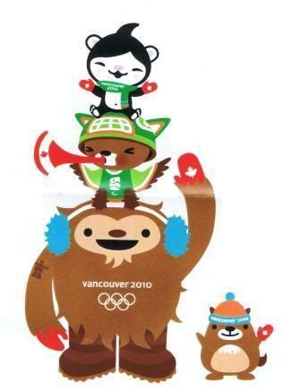 Vancouver 2010 Winter Olympic Mascots Quatch Miga Sumi Mukmuk